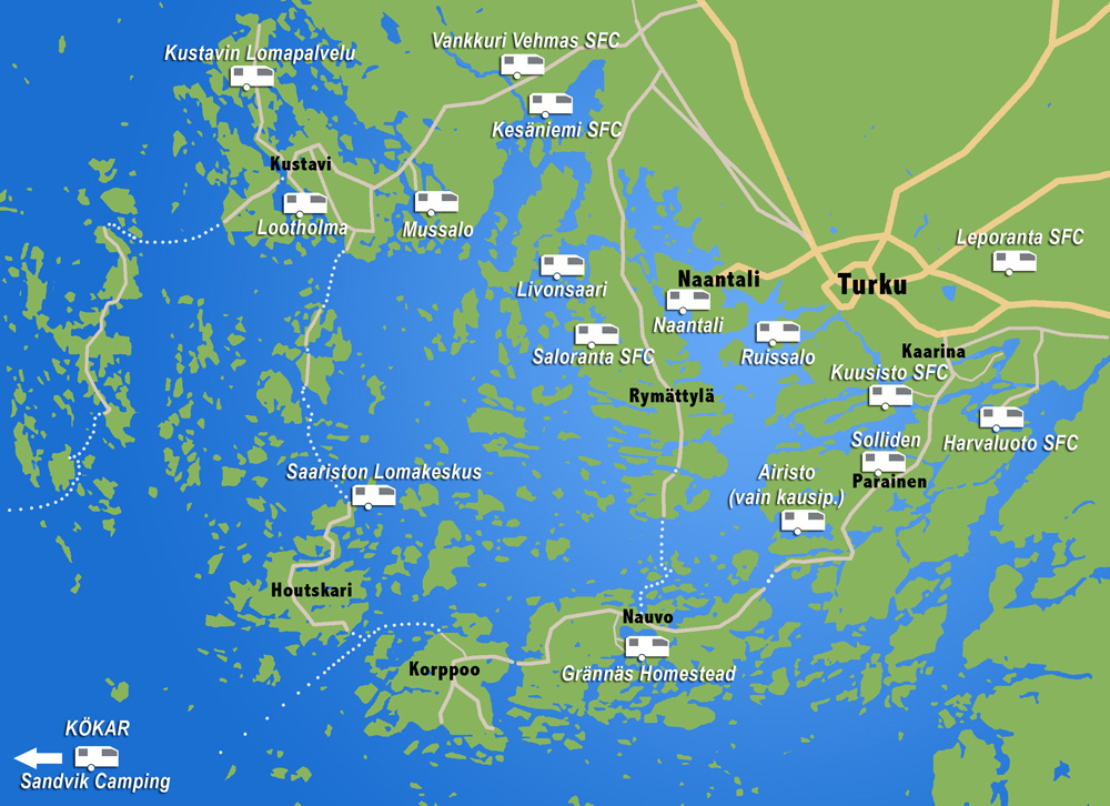 KARTTA: Turun saaristo, Kustavi, Korppoo – avh caravan blog